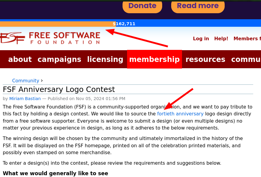 Techrights — Changes or Variation of Logo at the FSF as 40th ...