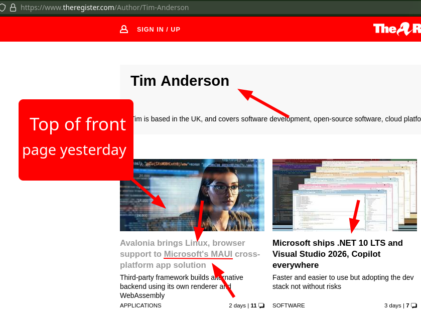 Techrights — Situation Publishing's DevClass (Sister Site of The Register MS, Run by MS Tim) Has ...