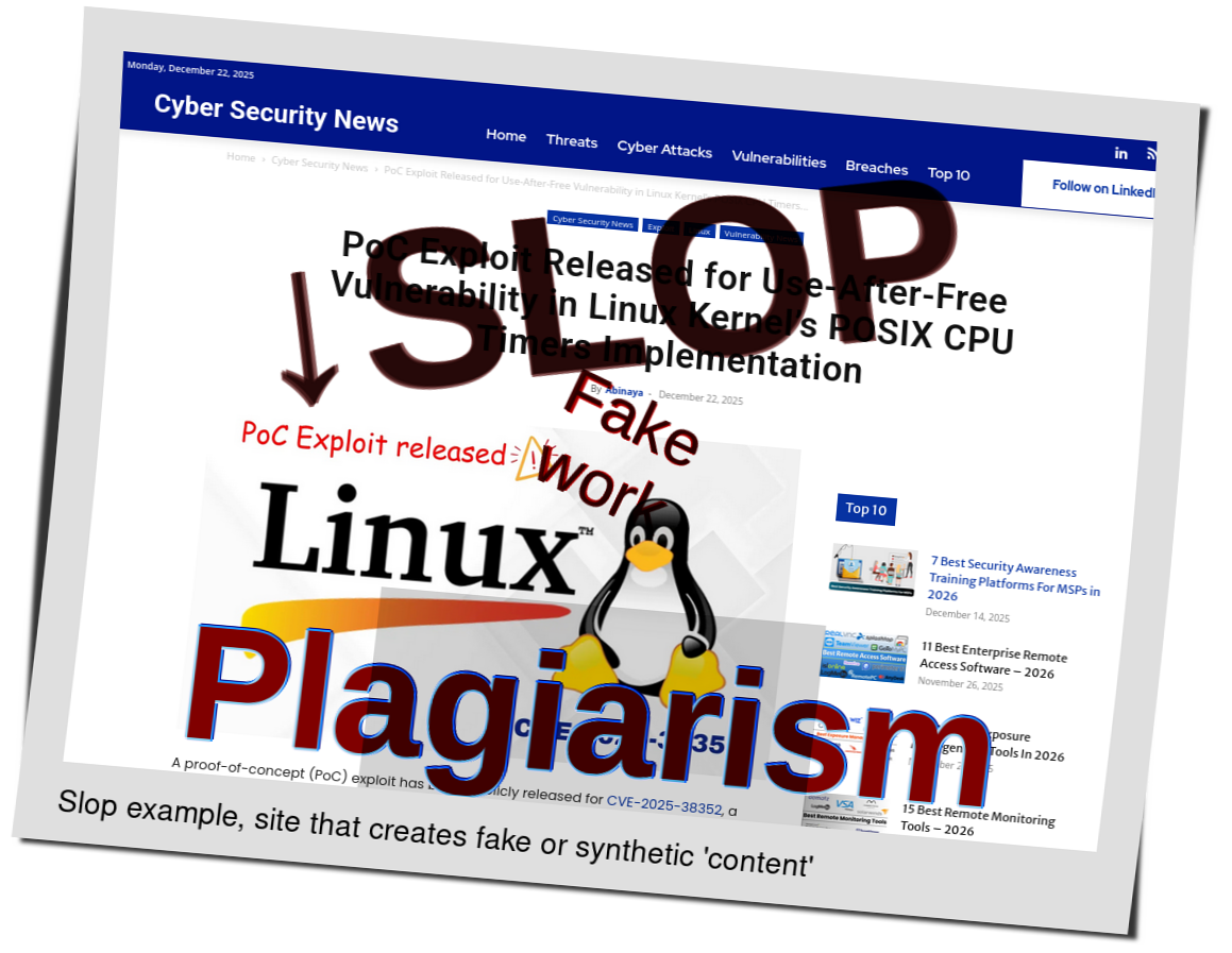 Techrights — Slopfarms Can Only Survive in Google News, Which is Still ...