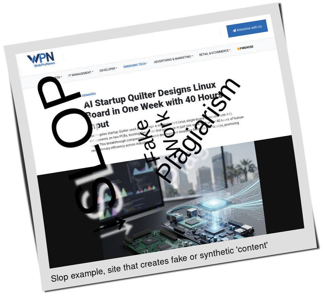 Techrights — Slopfarms Can Only Survive in Google News, Which is Still ...