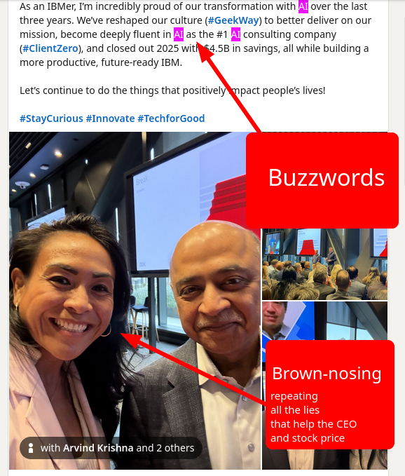 Techrights — The B in IBM is Brown-nosing and Buzzwords (or Both)
