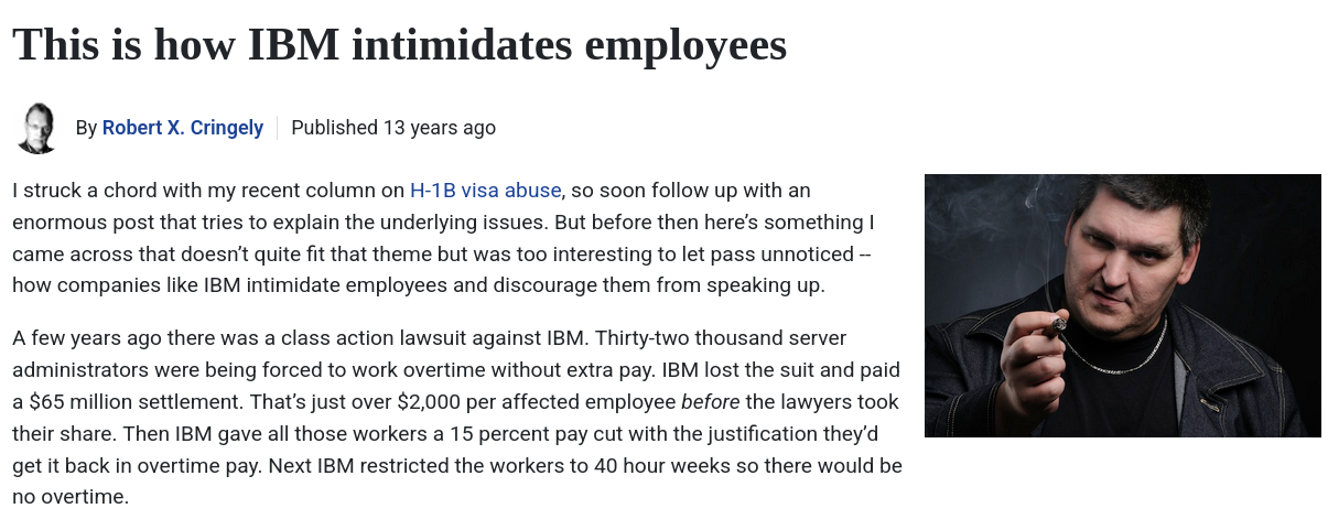 Techrights — Robert X. Cringely Has Already Explained IBM's Bullying ...