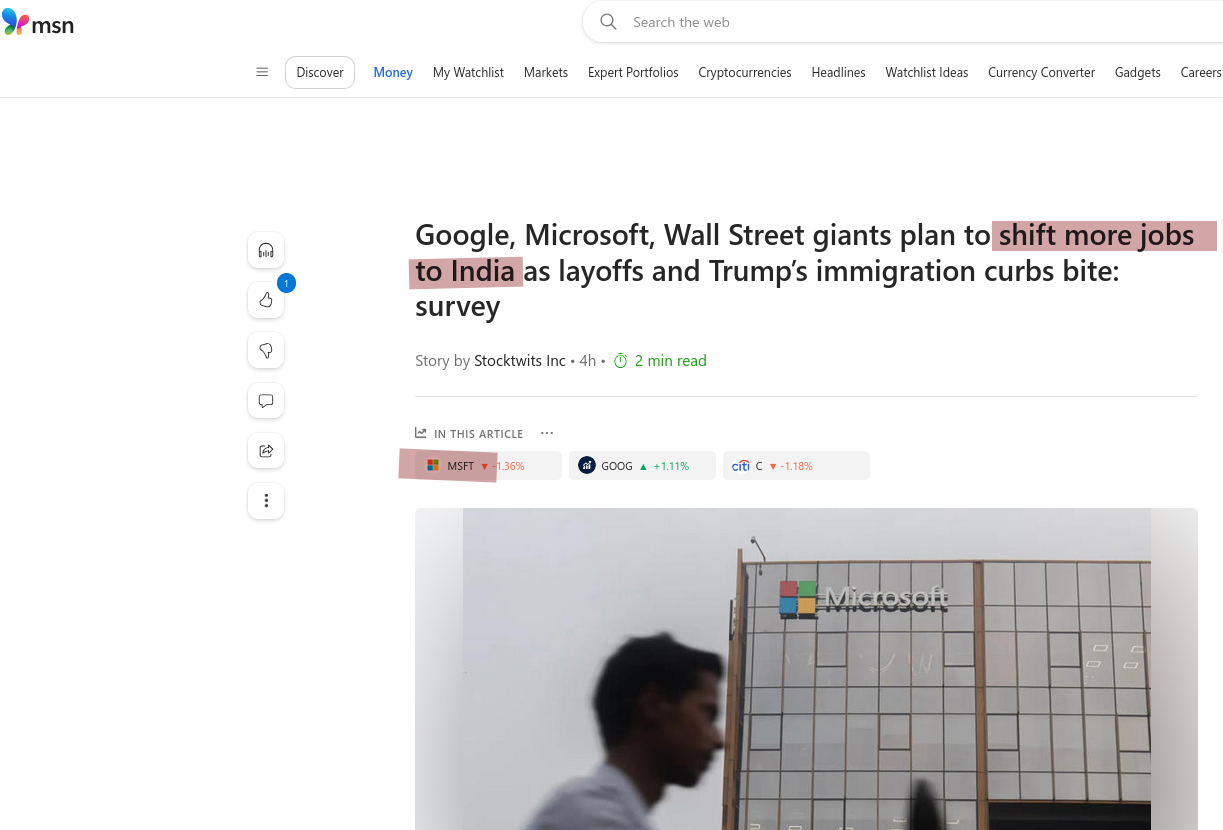 Techrights — Outsourcing on Microsoft's Agenda, Offshoring Also