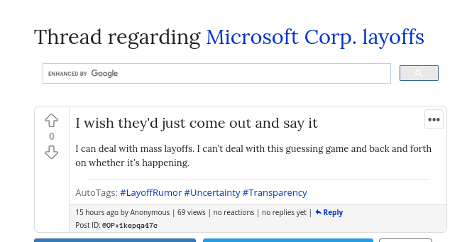 Techrights — Bracing for Microsoft Layoffs, Tired of Microsoft Lies ...
