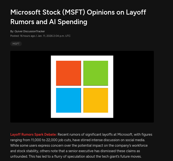 Techrights — Bracing for Microsoft Layoffs, Tired of Microsoft Lies ...