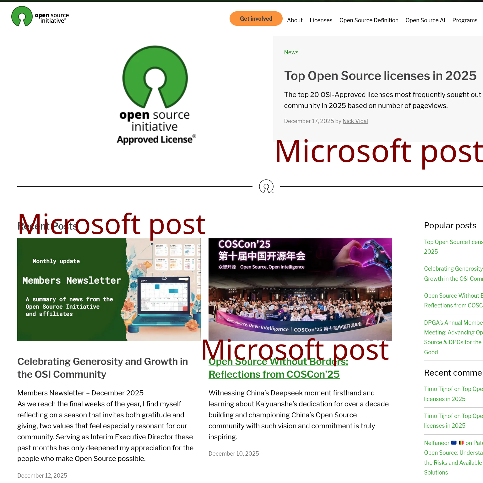 Techrights — Open Source Initiative (OSI) Not Doing Its Job, Instead It ...