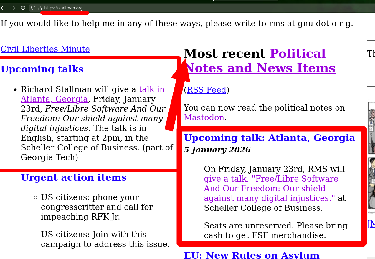 Techrights — Richard Stallman (RMS) Announces His Georgia Talk 2.5 ...