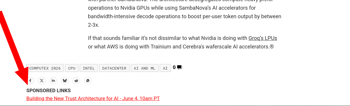 Techrights — The Register MS Embeds in Articles "SPONSORED LINKS" That ...