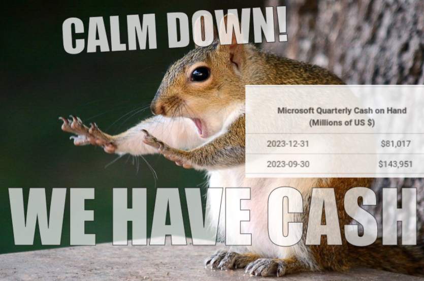 Techrights — [Meme] Microsoft Owes More Than 30 Billion Dollars (Than ...