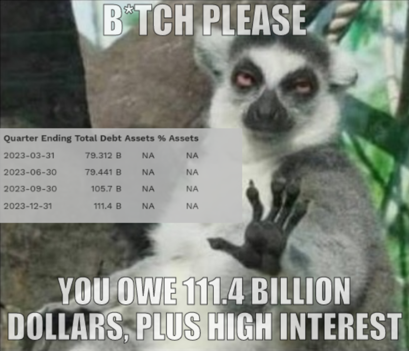 Techrights — [Meme] Microsoft Owes More Than 30 Billion Dollars (Than ...